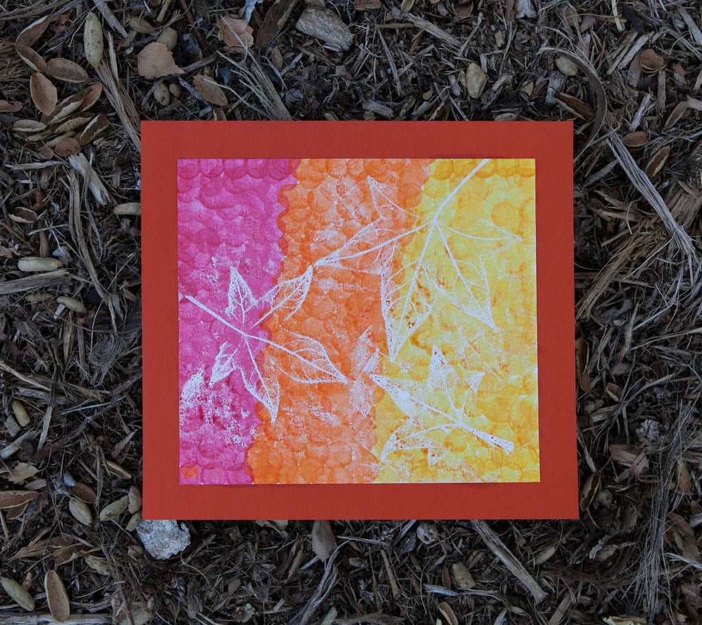 CRAYON RESIST FALL LEAVES – Do-A-Dot Art